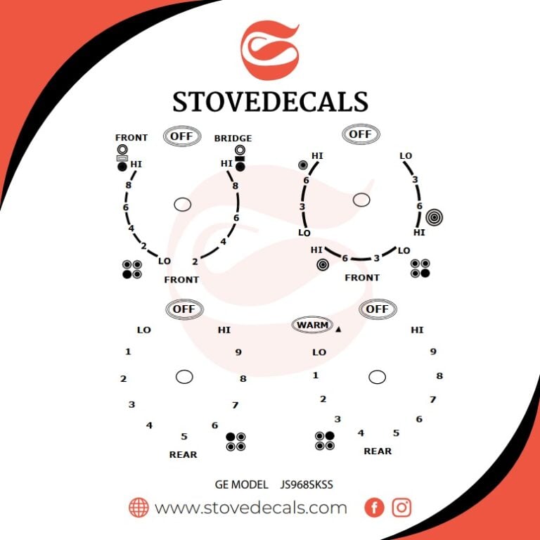 Stove Decals - USA's Leader In Replacement Stove Decals