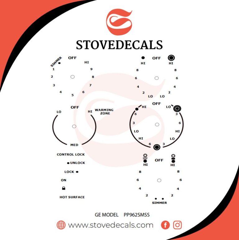 Shop Stove Decals - USA's Leader in Replacement Stove Decals