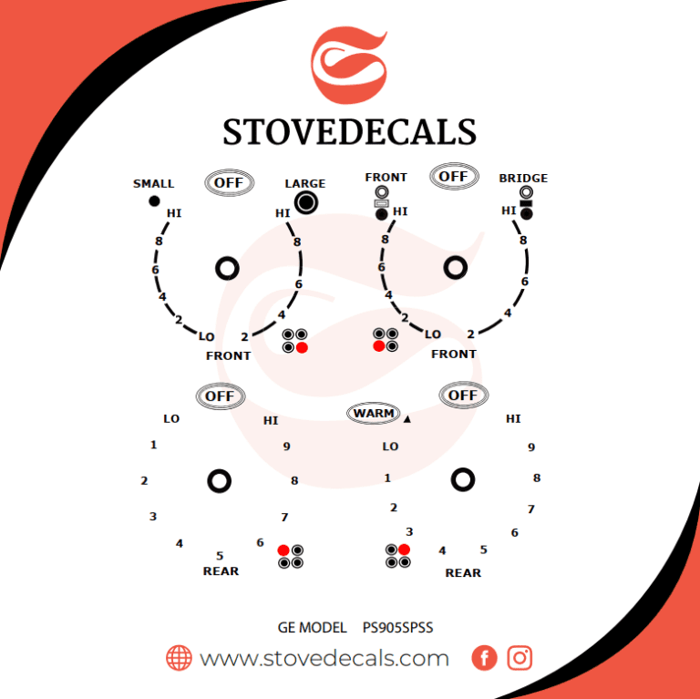 Stove Decals - USA's Leader In Replacement Stove Decals