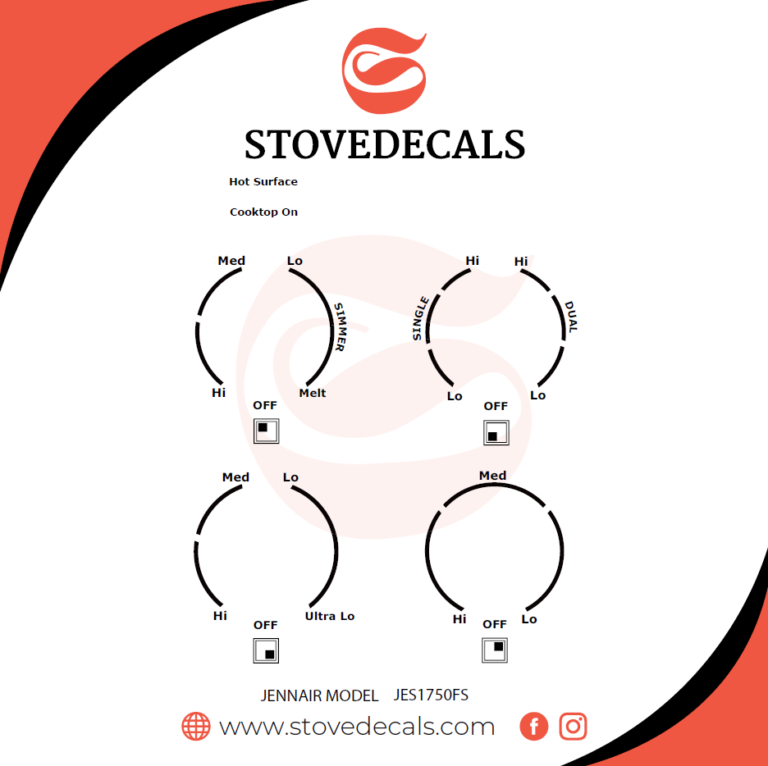 JennAir Stove Decals - USA's #1 Trusted Replacement Decals
